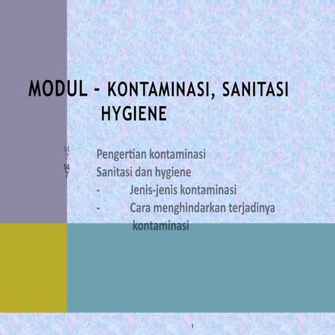 Modul sosialisasi – KONTAMINASI, SANITASI.pptx