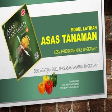 Modul latihan asas tanaman | PPTX