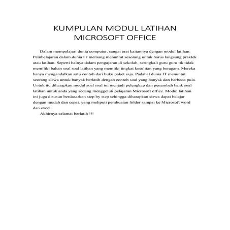 Modul Latihan Office.docx.......................................... | DOCX