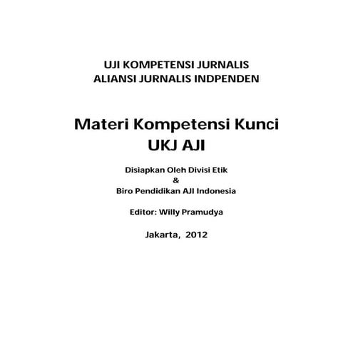Modul lengkap UKJ AJI 2012 2013 | PDF