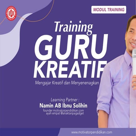 Modul materi training guru kreatif tahun 2021 | PDF