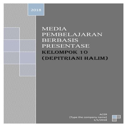 Modul Media Pembelajaran Berbasis Presentase Pdf