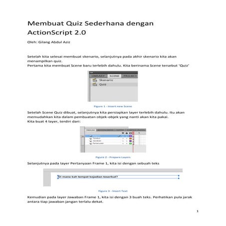 Membuat Quiz dengan Flash | PDF