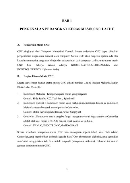 Modul Praktikum Pada Mesin CNC TU 3A 2020 | PDF