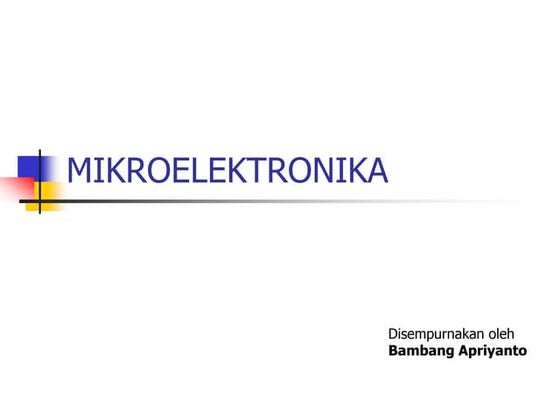 Modul Mikroelektronika | PDF