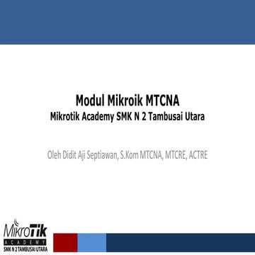 Modul mikroik mtcna revisi 0.0.0 | PDF