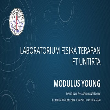 MODUL MODULUS YOUNG untuk praktikum fisika | PPT