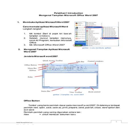 Modul Pembelajaran Microsoft Word kls 8 | DOCX