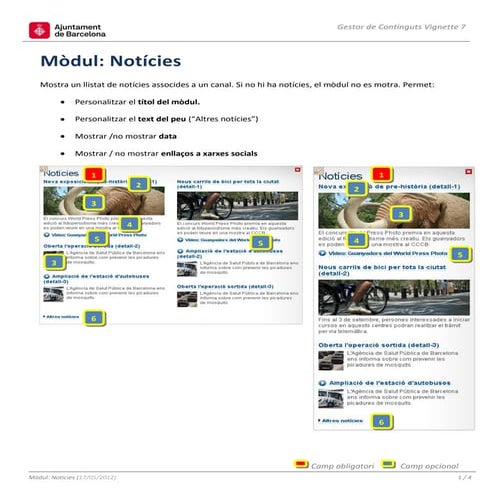 Mòdul noticies titulars | PDF