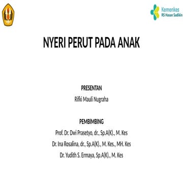 Modul Nyeri Perut pada Anak - Rifki.pptx