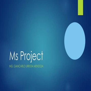 Modulo 1 introducción a ms project | PDF