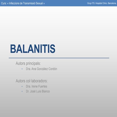 Modulo 3 balanitis | PPT