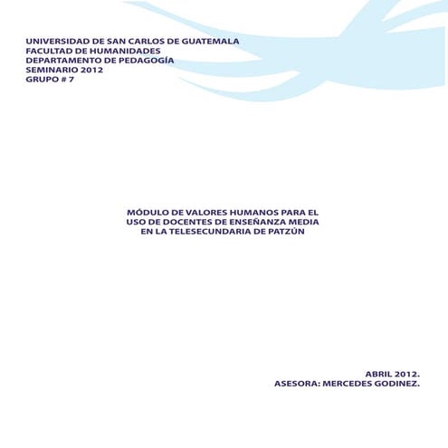 Módulo final valores | PDF