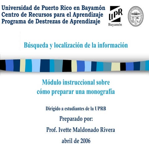 Modulo Monografia - Pasos 2 Y 3 Busqueda, Localizacion Y Acceso Inf. | PDF | Databases ...