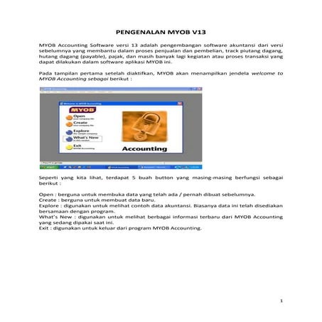 Modul payroll myob v13 | DOCX