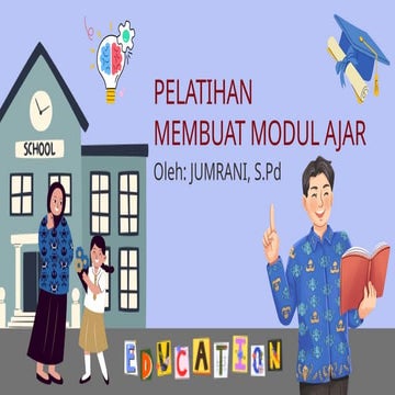 Contoh Modul Ajar Pendekatan Pembelajaran mendalam | PPTX