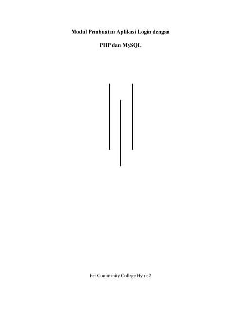 Membuat form login dengan php mysql | PDF