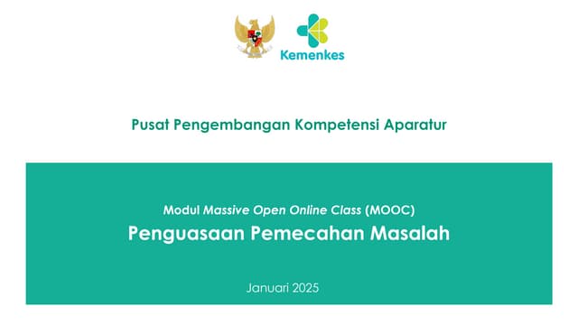 7 Langkah Efektif Pemecahan Masalah (Problem Solving) | PPTX