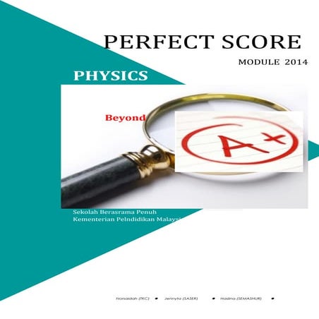 Modul perfect score sbp physics spm 2014 | DOC