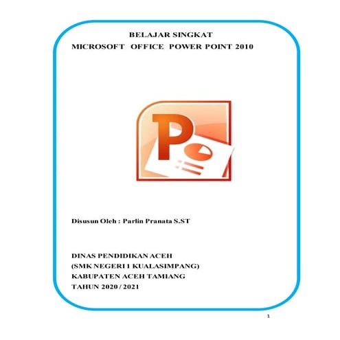 Modul singkat power point | DOCX