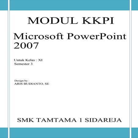 Modul power point mandiri | PDF