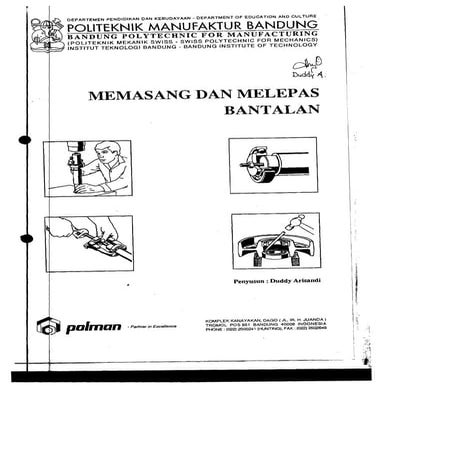 Modul Praktik Memasang dan Melepas Bantalan Gelinding_Politeknik ...