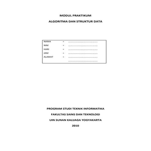 Modul praktikum alpro | DOCX