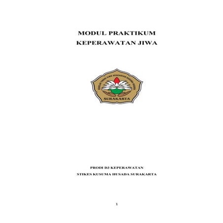 Modul praktikum jiwa | PDF