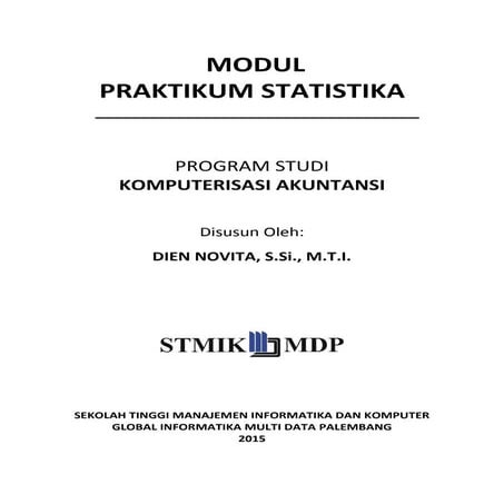 Modul praktikum statistika | PDF