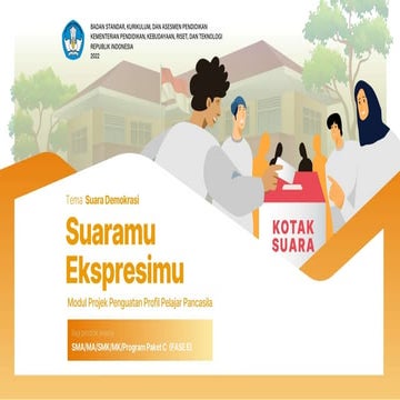 Modul Projek Suara Demokrasi - Suaramu, Ekspresimu - Fase E.pptx