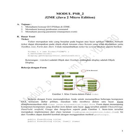 Modul psb 2 j2me | PDF