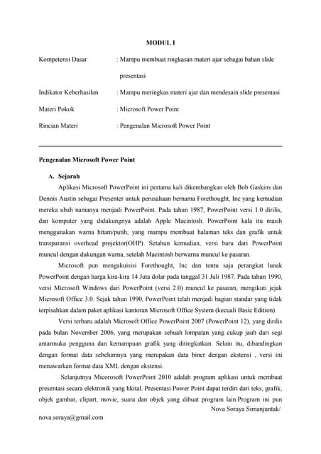 MODUL TUTORIAL POWERPOINT 2013 | PDF