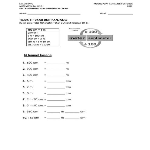 Modul sept okt tahun 3 | PDF