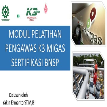 Modul Skema Pengawas K3 Migas Industry Oil | PDF