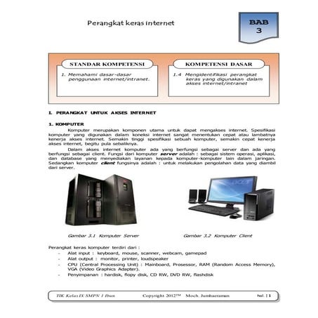 Modul tik 9 (internet) bab 3 mm | DOCX