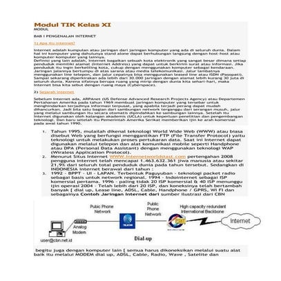 Modul tik kelas xi | DOCX