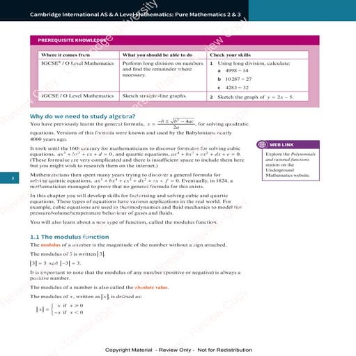 ICSE Mathematics Formulae Sheet | PDF