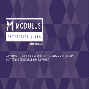 Modulus: Enterprise Class Presentation | PDF