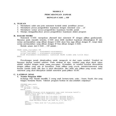 dasar-dasar pemrograman | PPTX