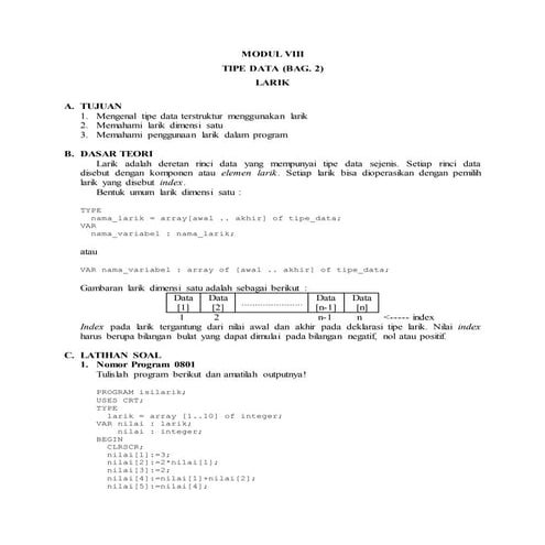 PASCAL ( MODUL 8) | DOCX