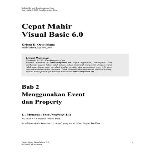 Modul visual basic (krisna 02) | PDF