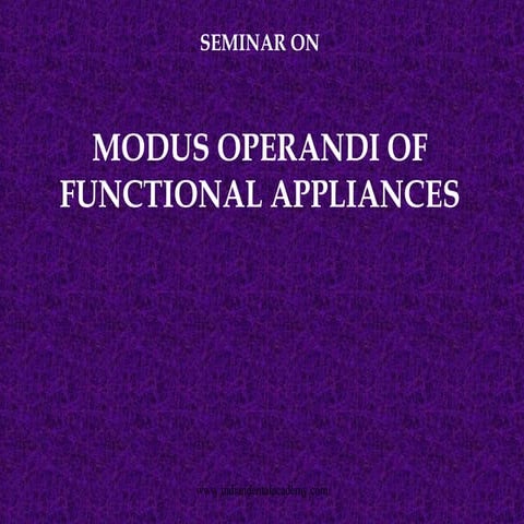 Modus operandi | PPT