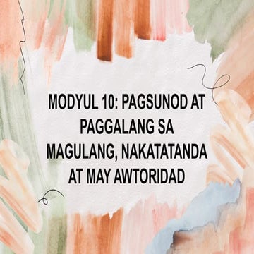 ESP 8 Modyul 10 | PPTX