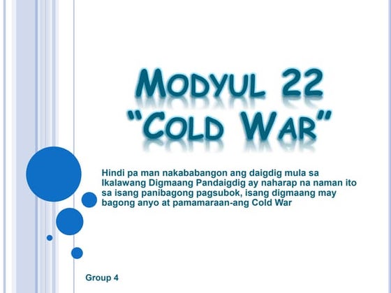 The Cold War (Tagalog) | PPTX
