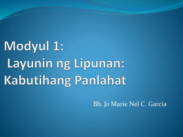 Modyul 8: Pakikilahok at Bolunterismo | PPTX