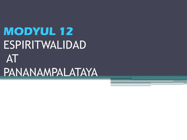 Espiritwalidad-at-Pananampalataya.pptx