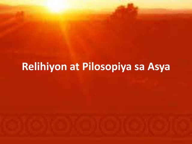 Mga pangunahing relihiyon sa mundo | PPTX