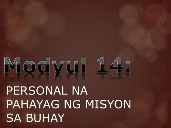 GRADE 10 ESP MODULE 7 | PPT