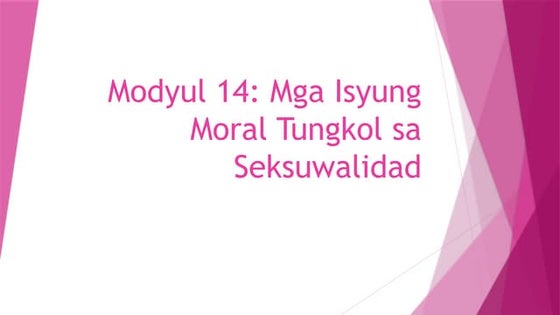 ESP Module 14 - Issues on Sexuality | PPTX