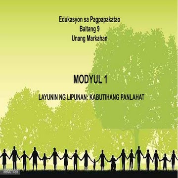 Grade 9 ESP MODULE 1 | PPTX